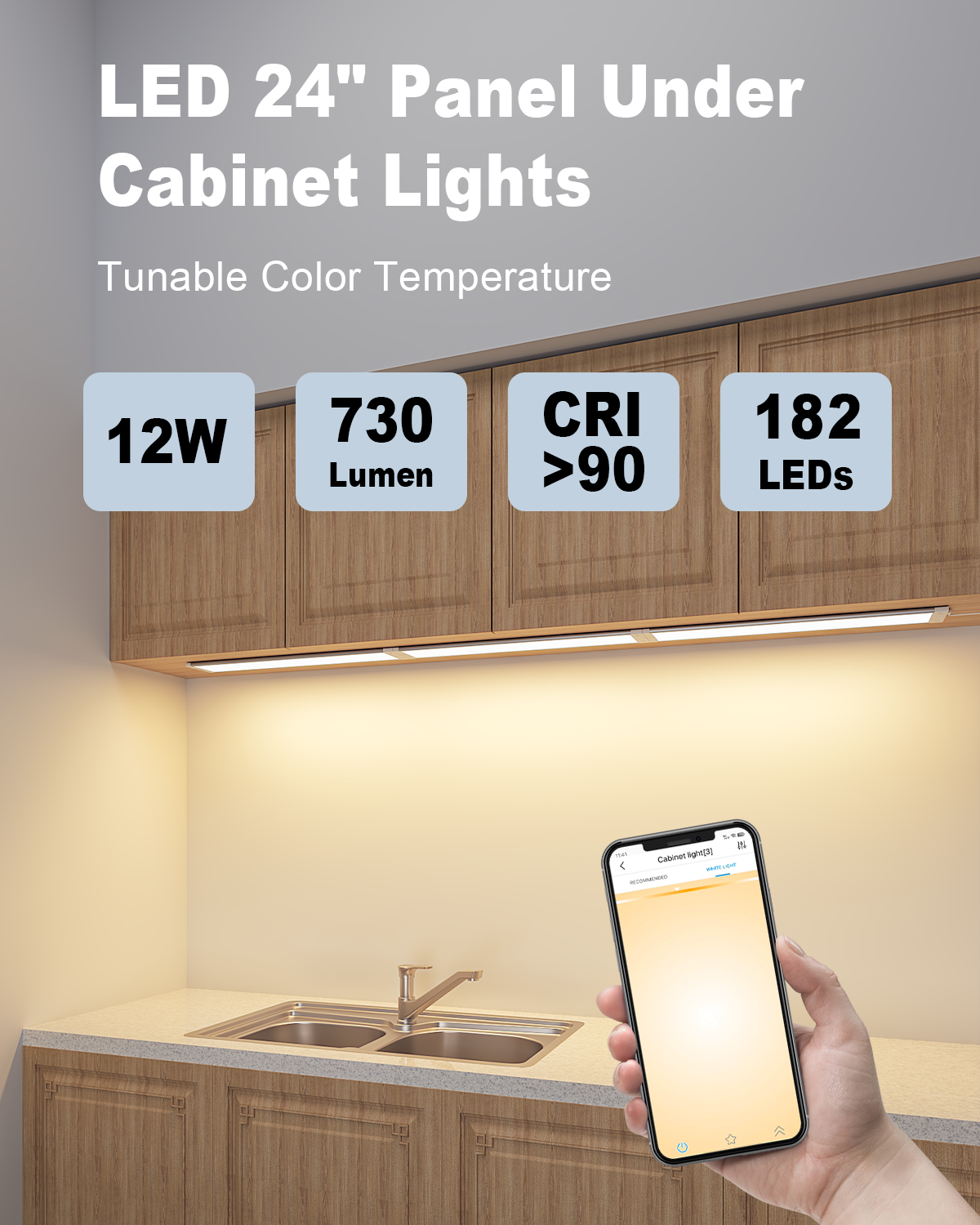 KL LED Panel Cabinet Lights 24-inch – MYPLUS